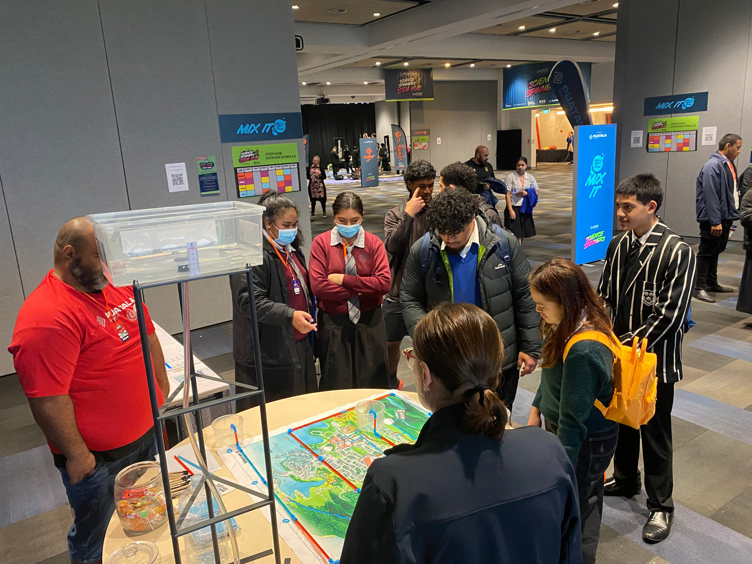 Science Spinners Careers Expo NZ - Watercare Using Aqualibrium ...